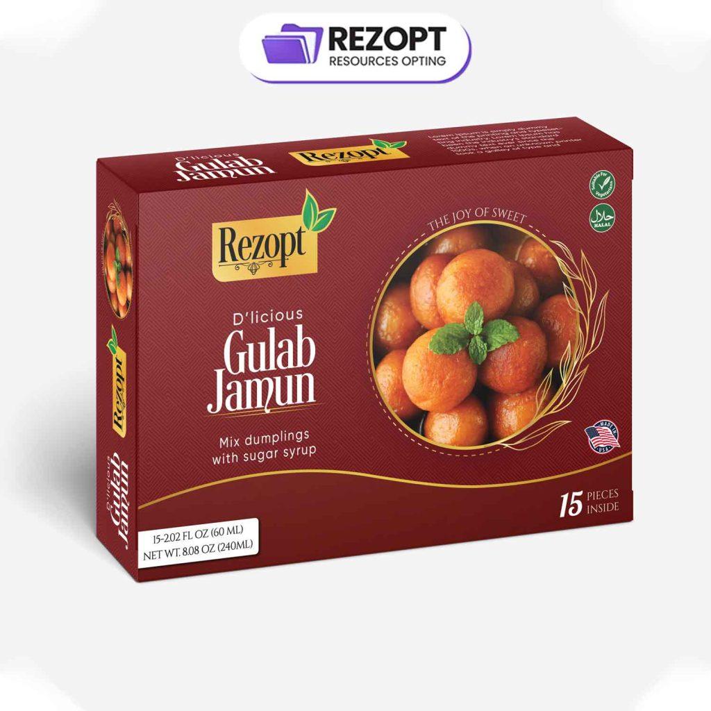 Gulab Jamun and Sweets Packaging Design - Free Vector & PSD.