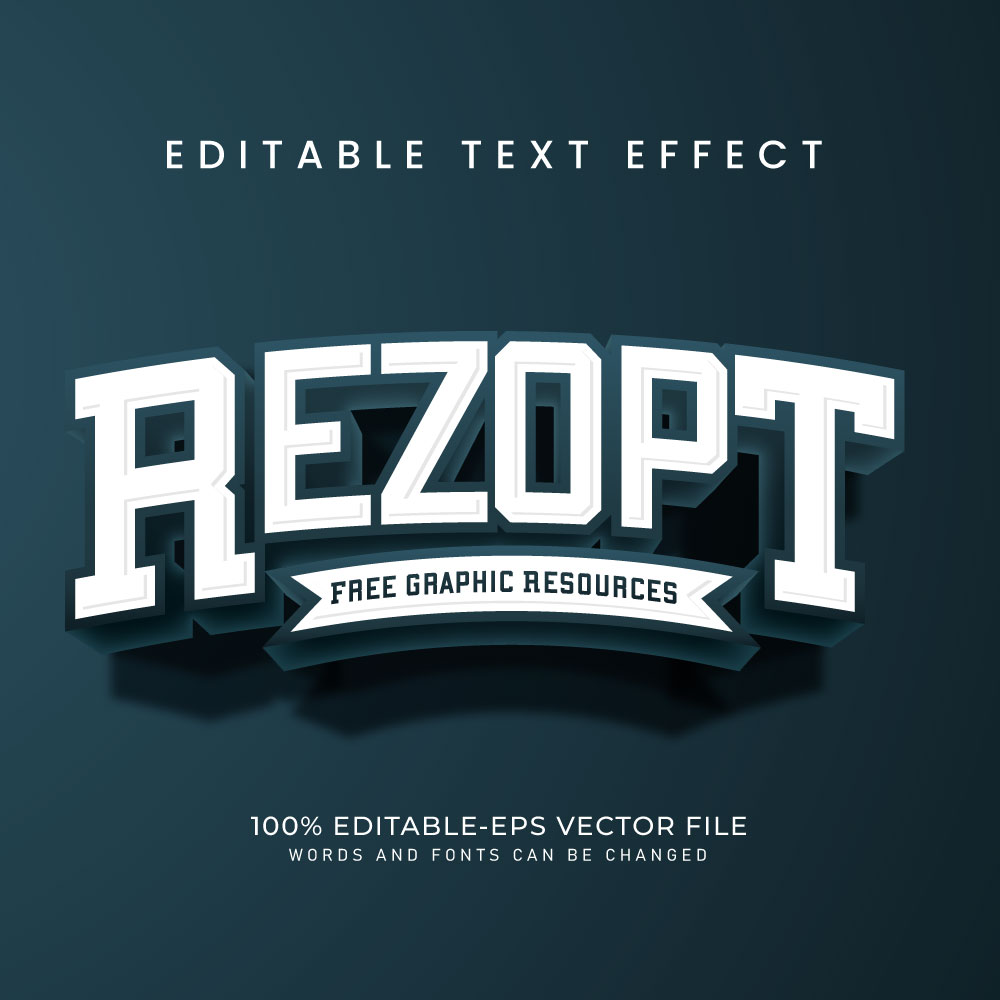 Editable 3D Bold Gaming Text Effect - Free Vectors and PSD