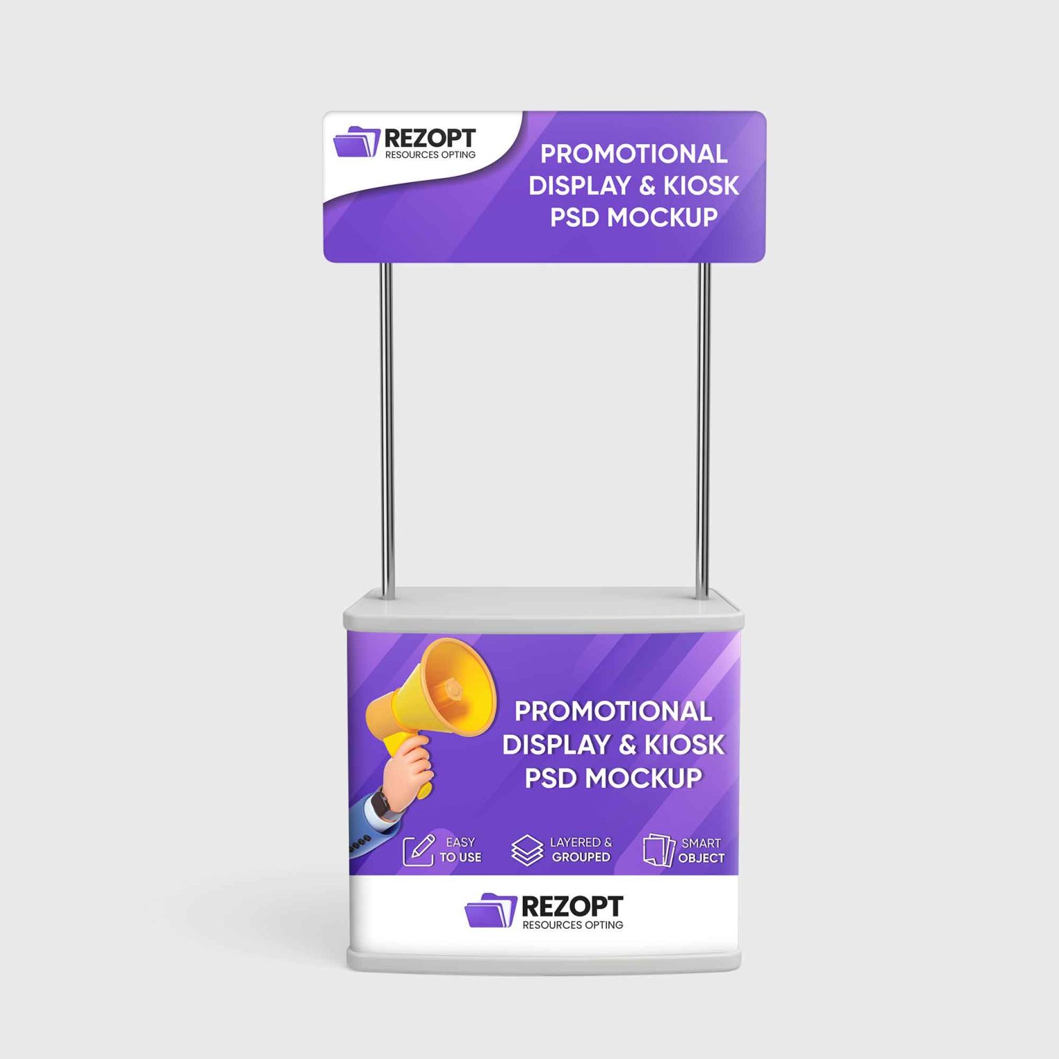 Promotional Display & Kiosk PSD Mockup - Vectors & PSD