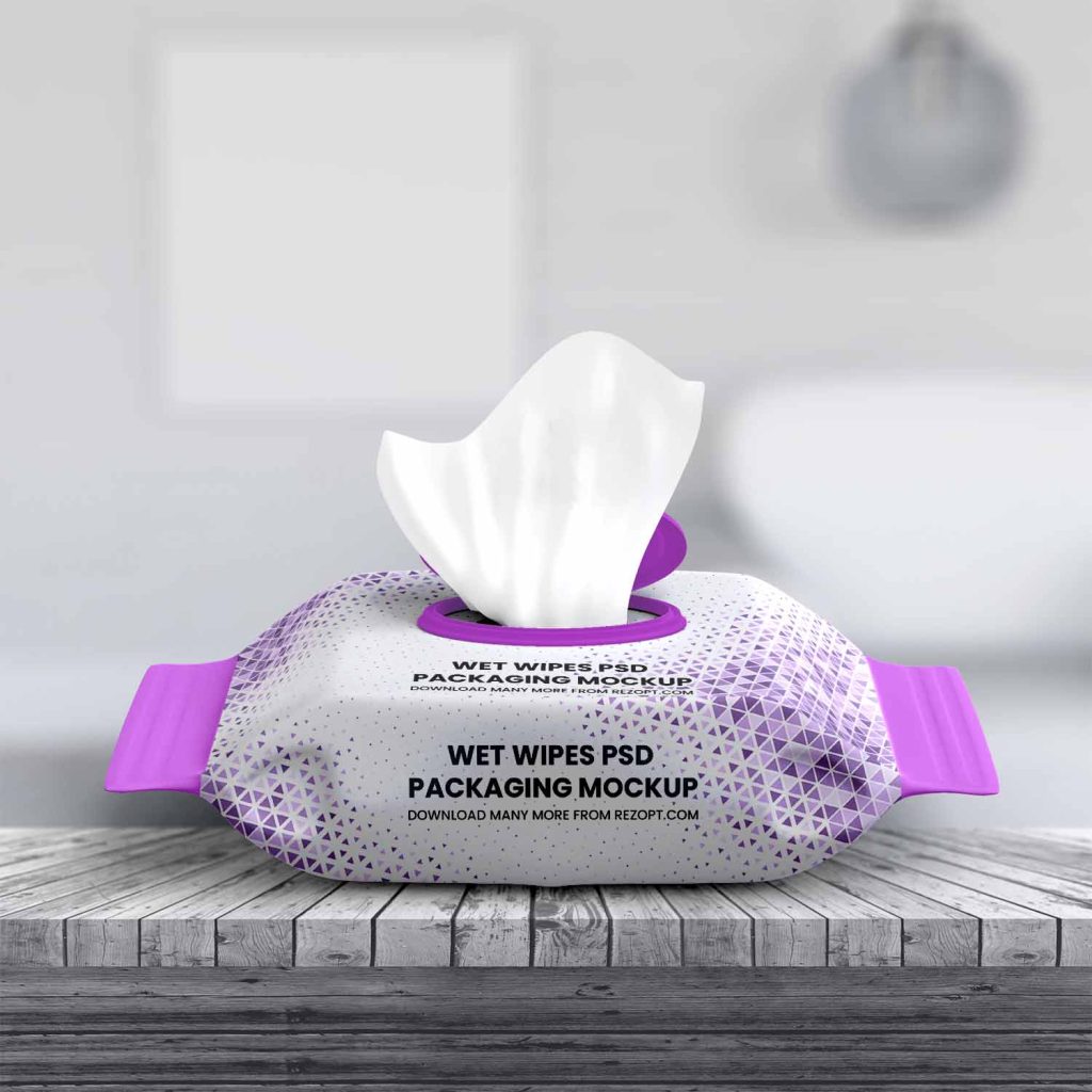 Disposable Wet Wipes PSD Mockup - Vectors, PSD and Resources